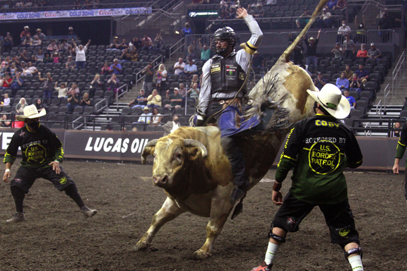 Smattering of fans join Professional Bull Riders back to arena in South ...